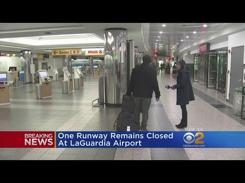 Passengers Delayed At LaGuardia