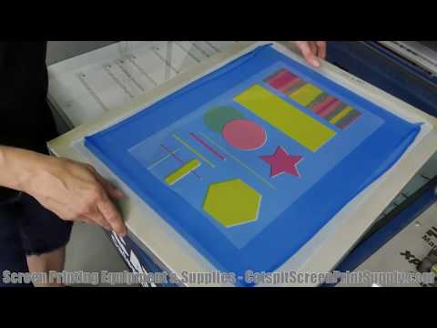 Screen Printing Experiment: Using Yellow And Red Inkjet Film Positives ...