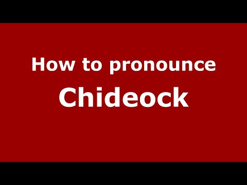 How to pronounce Chideock (English/UK) - PronounceNames.com