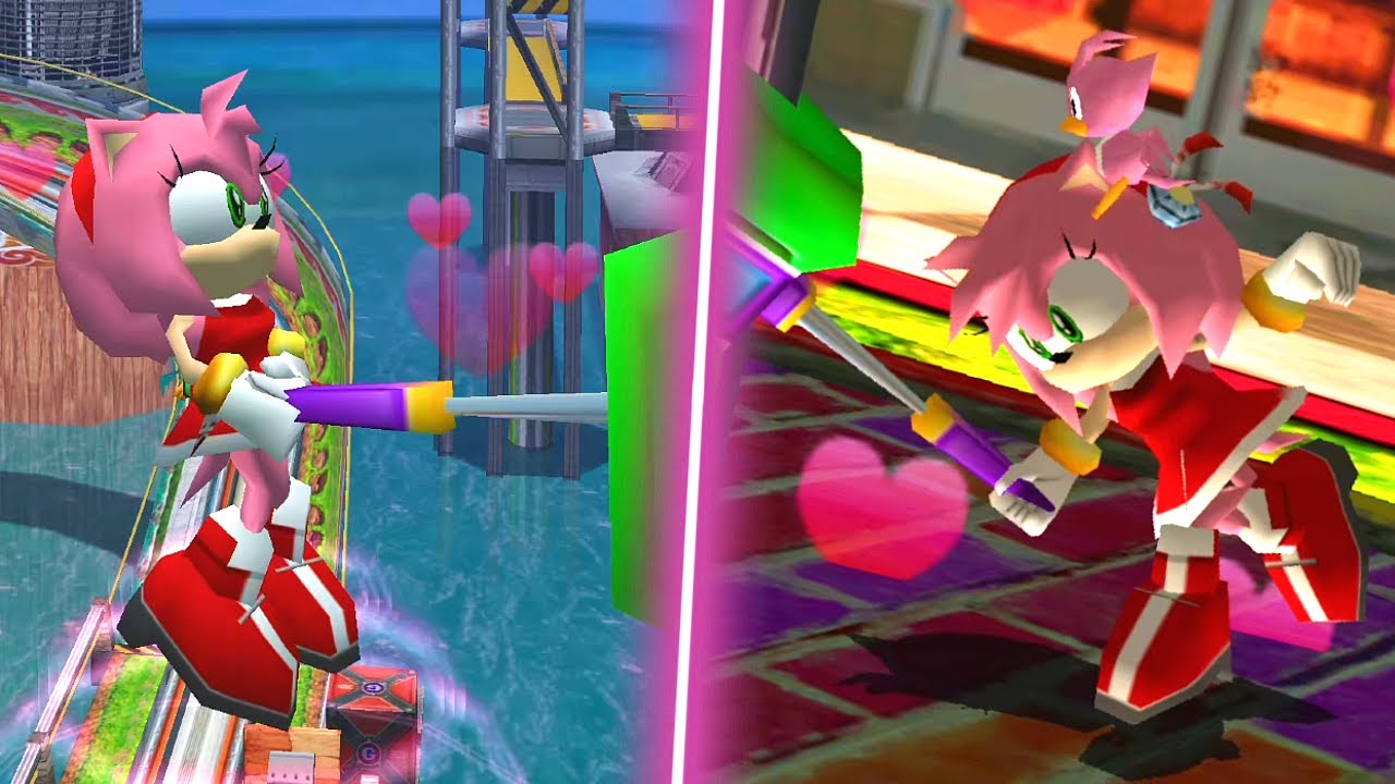 Sonic Adventure 2: Enhanced Amy (Best Amy Moveset!)