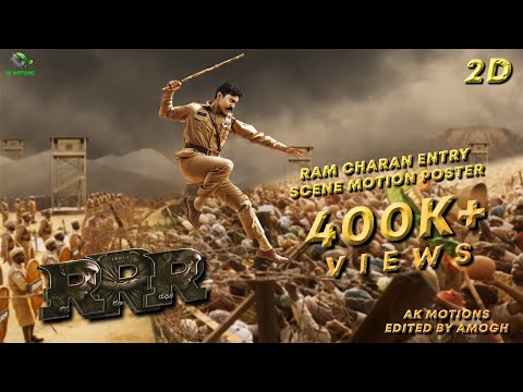#RRR - Ram Charan Entry Scene | Recreated | RRR Best Scene | After Effects | AK Motions