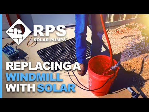 Replacing a Windmill with a Solar Well Pump