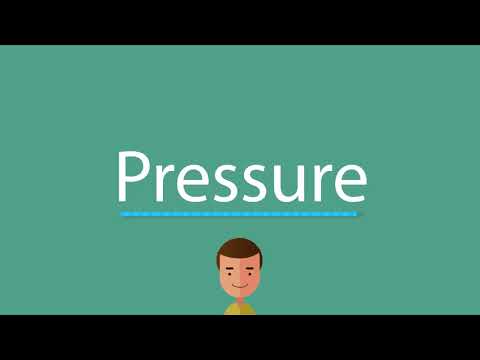 How to pronounce Pressure