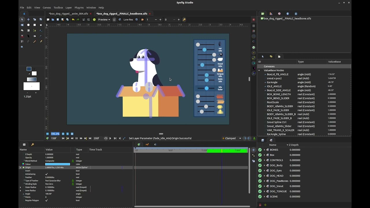 Quick cut together video of some Synfig motion art [project files ...