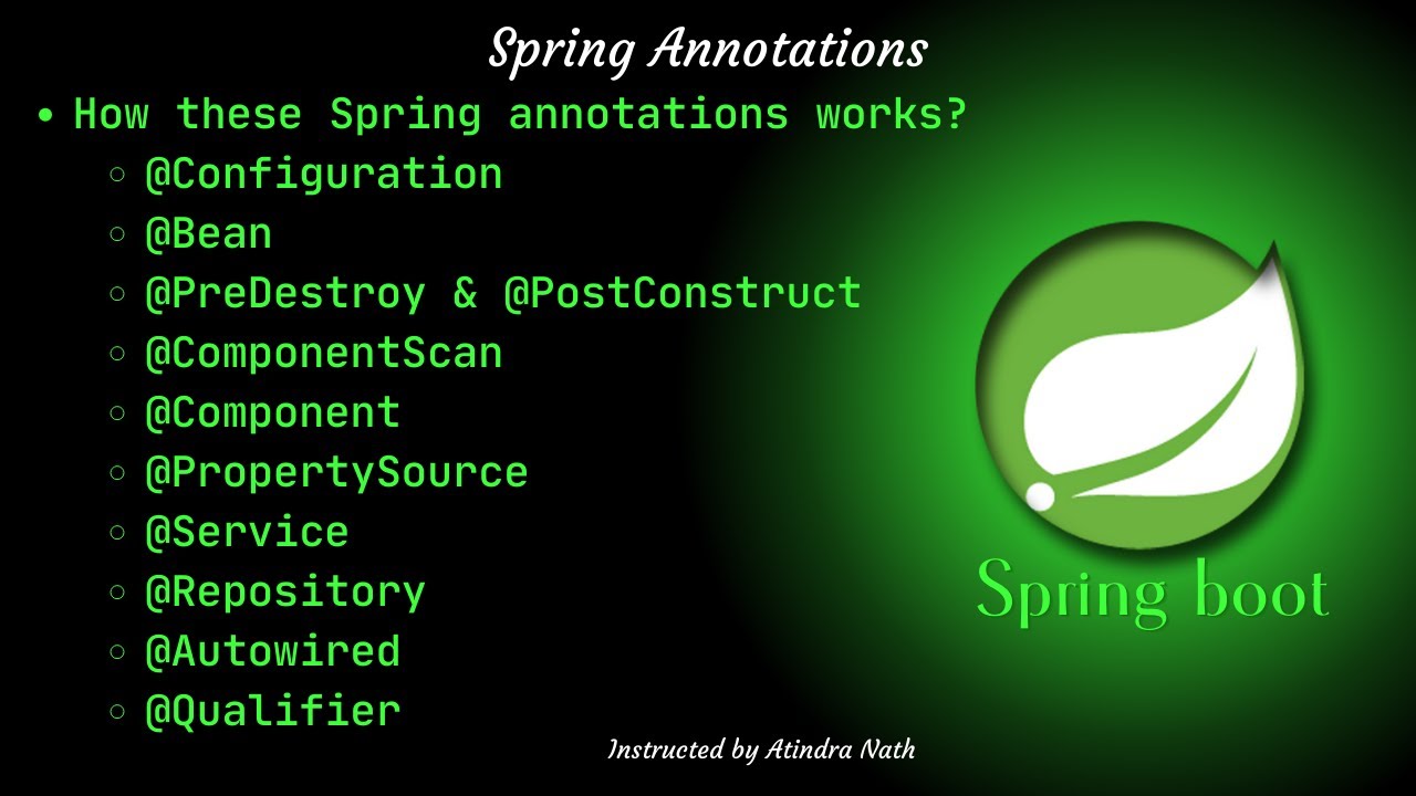 Spring Annotations for Experienced Developers #springboot #java #annotations