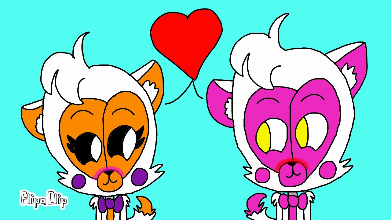 Time lapse meme (funtime foxy x lolbit)