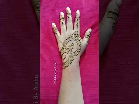 New arabic backhand mehndi design | easy mehandi #shorts #short #mehndi #mehandi #mehndidesigns