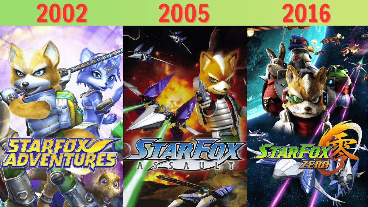 Evolution of Star Fox Games (1993-2017)