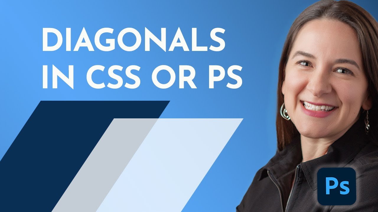 Make a Diagonal using CSS and Learn to Transform and Shear a Rectangle in Photoshop