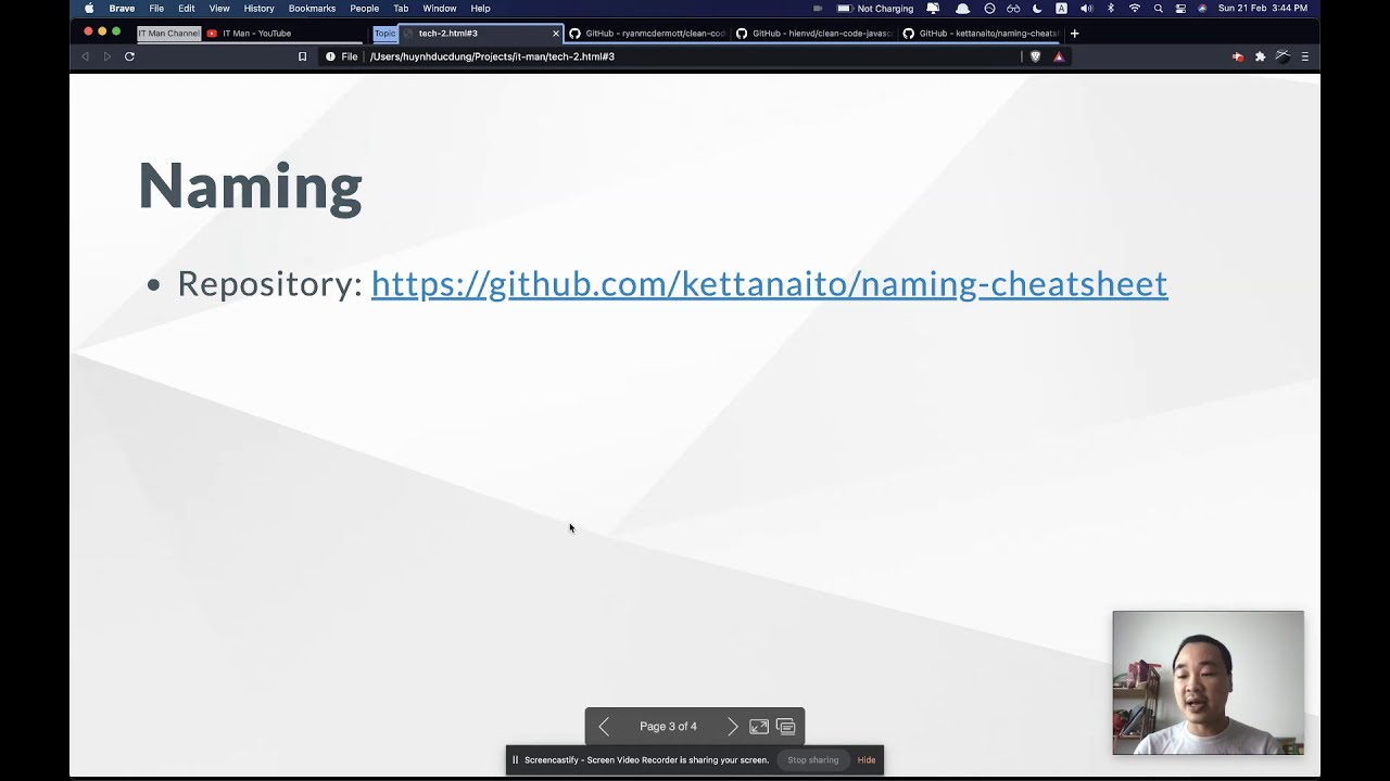 IT Man - Tech #2 - Clean Code In JS & Naming [Vietnamese]
