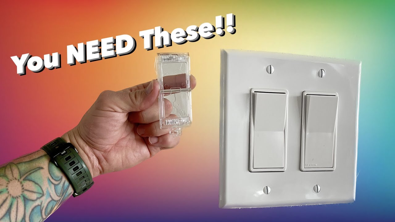 Child Proof Your Light Switch | Safety Device | Rocker Light switch Guard