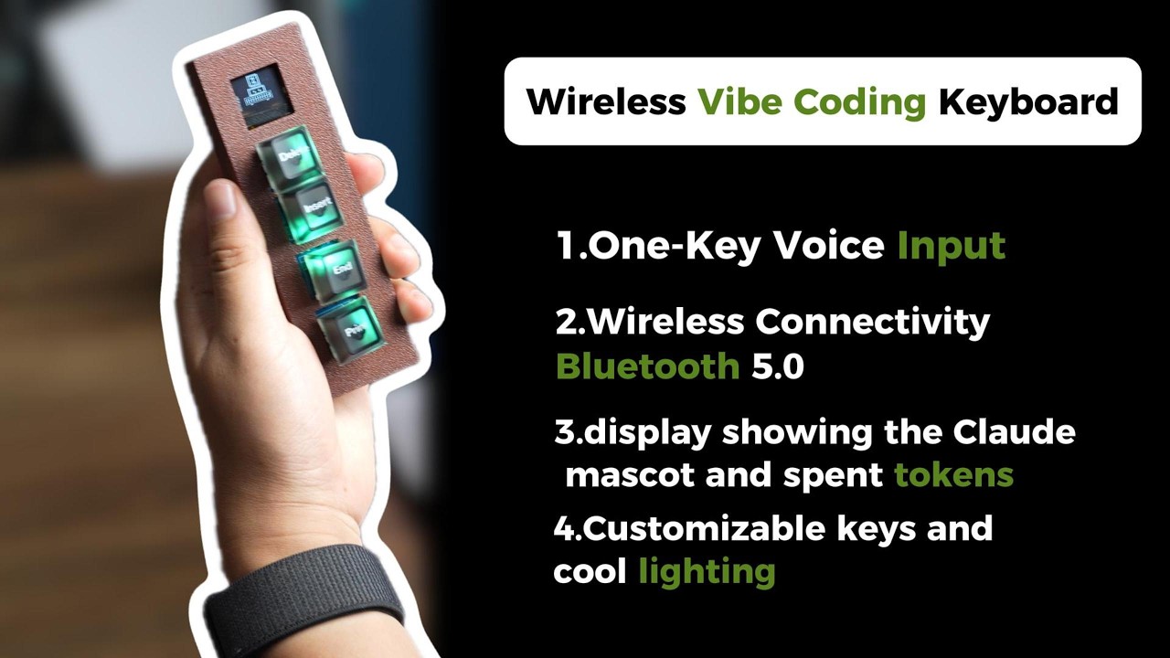 $40 to Build a Wireless Vibe Coding Voice Keyboard