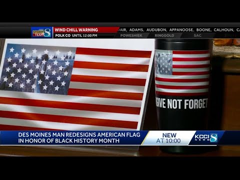 'Flag of fact': Iowa man designs American flag to pay tribute to Black history
