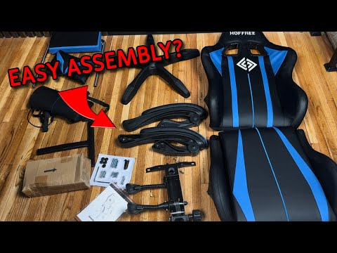 HOFFREE Gaming Chair With Speakers And Lights - Assembly & Reveiw
