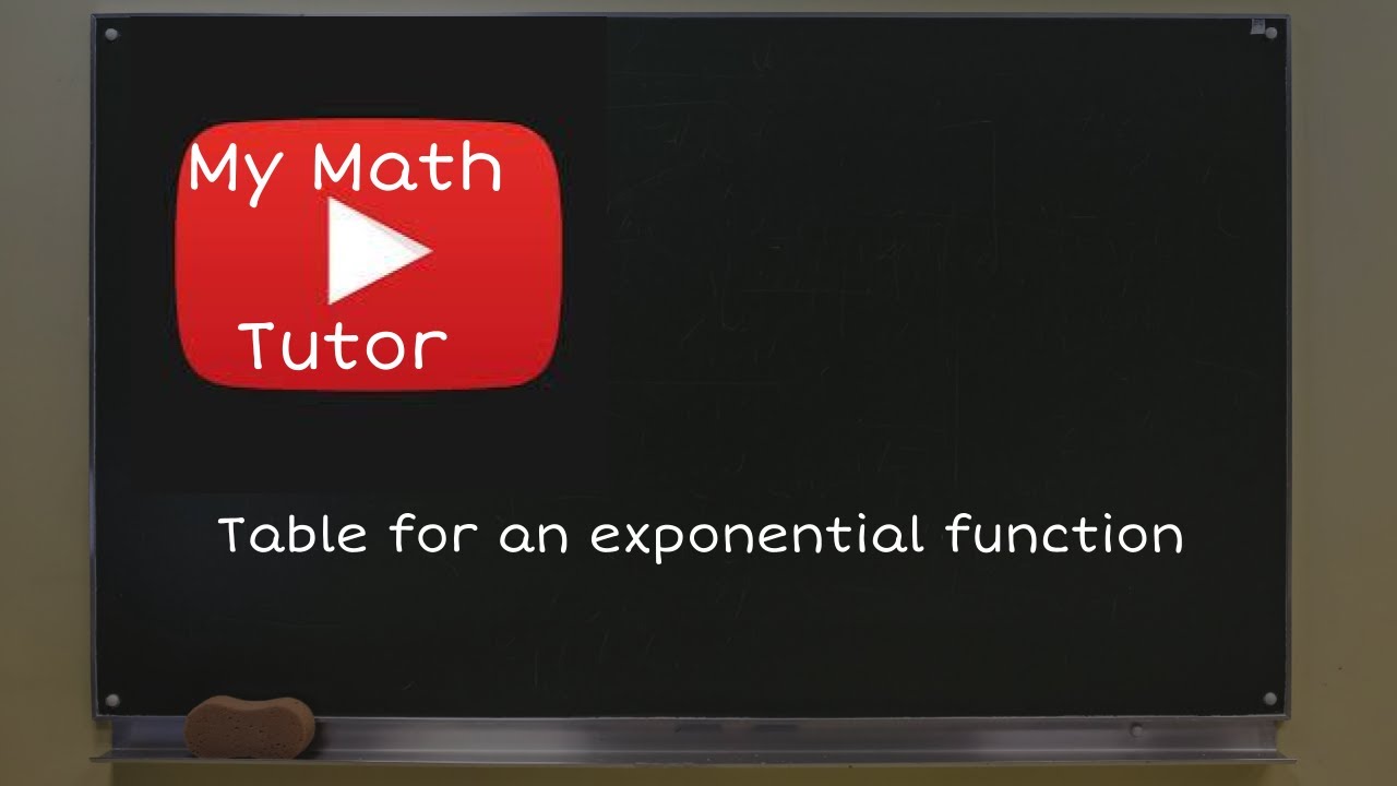 ALEKS | Table for an exponential function