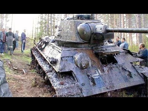 RARE German T-34 Tank Discovered In A Bog!