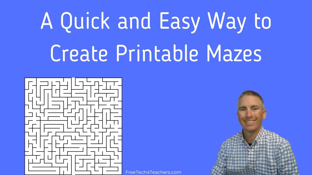 A Quick and Easy Way to Create a Printable Maze
