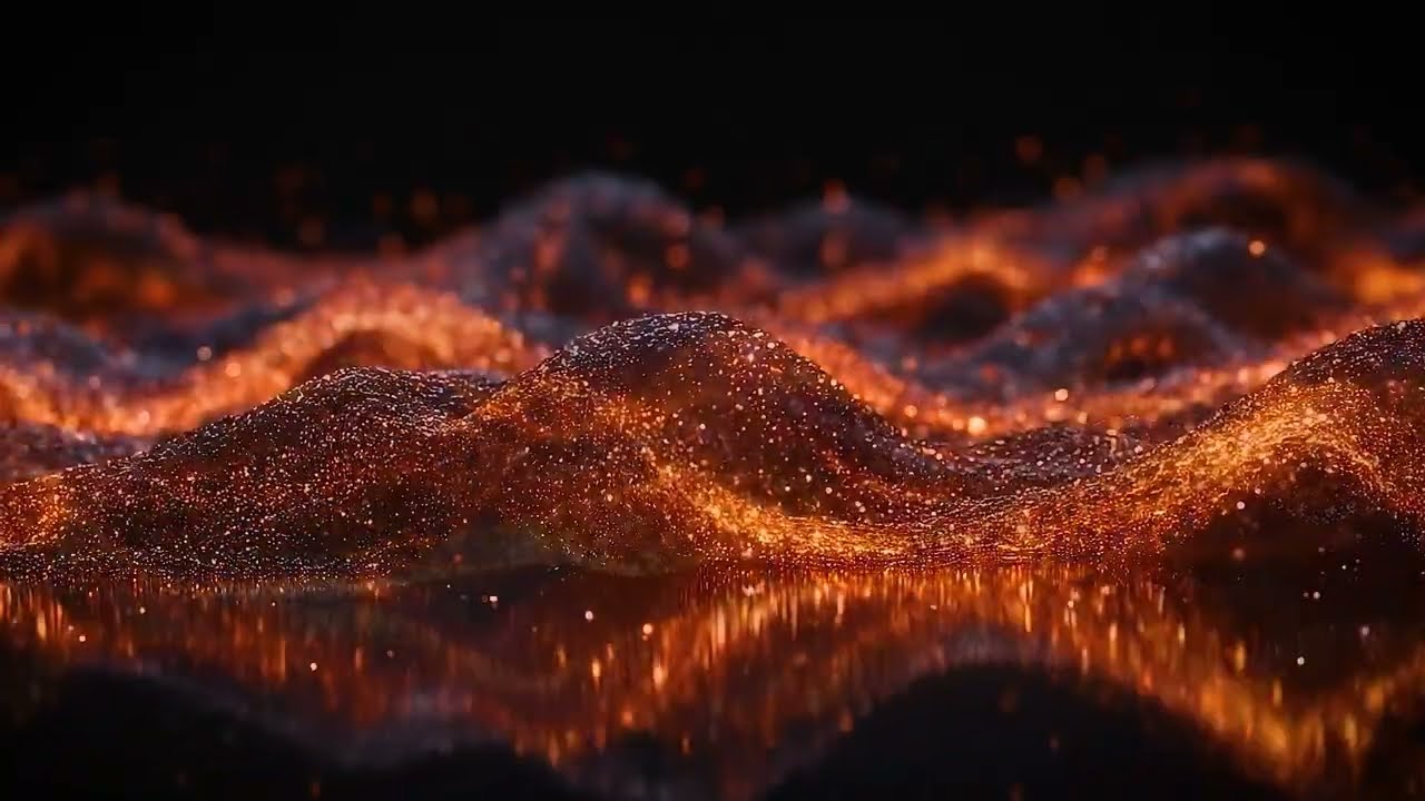 Cosmic Lava Glow Abstract Background | Art Screensaver | vj Loop