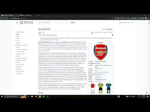 Wikipedia Speedrun any%: Arsenal F.C. to Autism