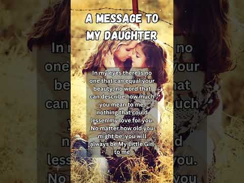 A Message to My Daughter #shorts #viral #quotes