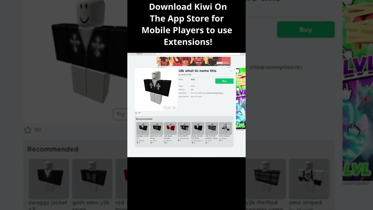 How To Find Any Clothing Template on Roblox (2022) #shorts