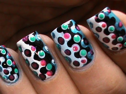 Cute & Easy: Polka Dots Nail Art Tutorial | Dotting Tool Technique