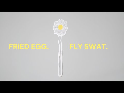 🪰 Fly Swat - Fried Egg Edition・ STL File for 3D printing・Cults