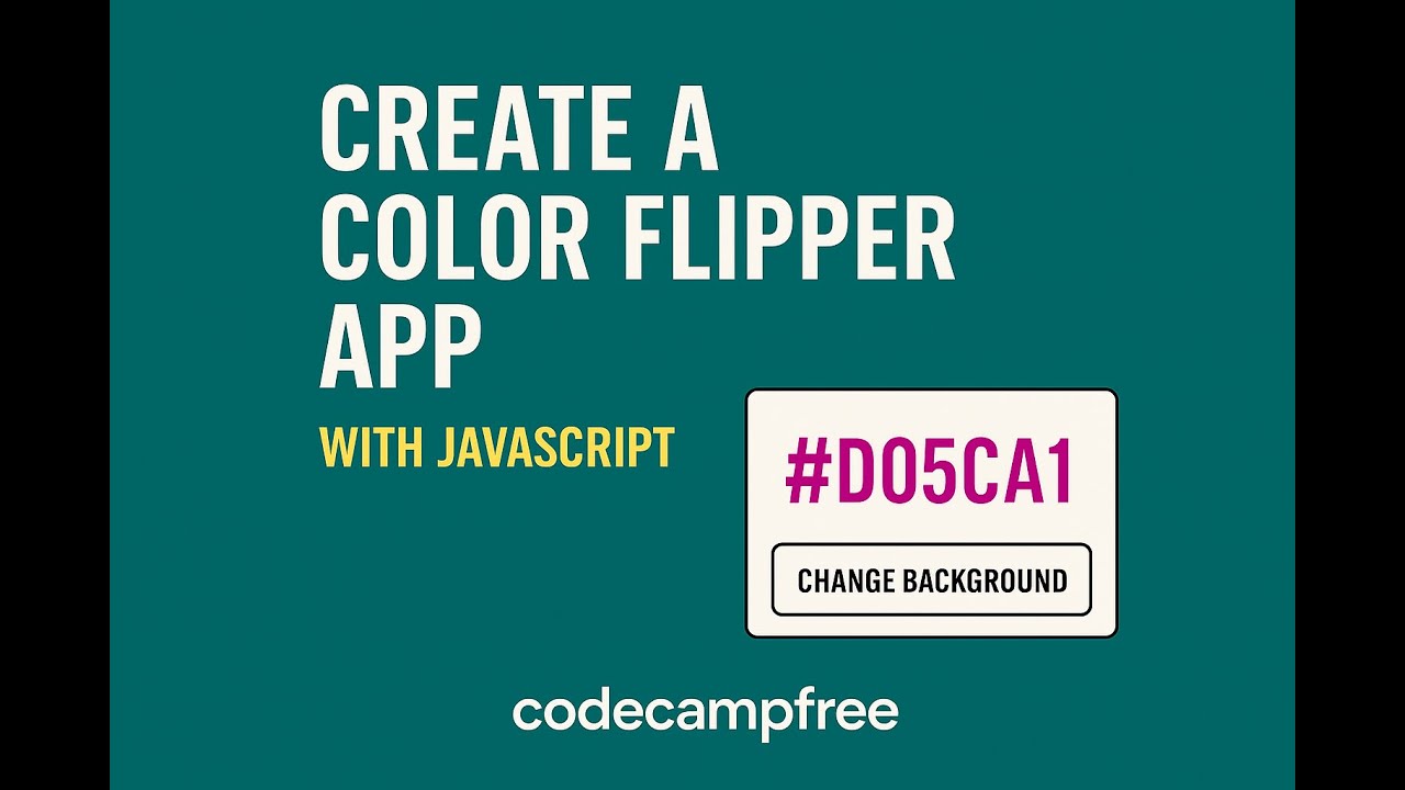 Simple JavaScript Project for Beginners | Color Flipper using JavaScript #coding #codecampfree
