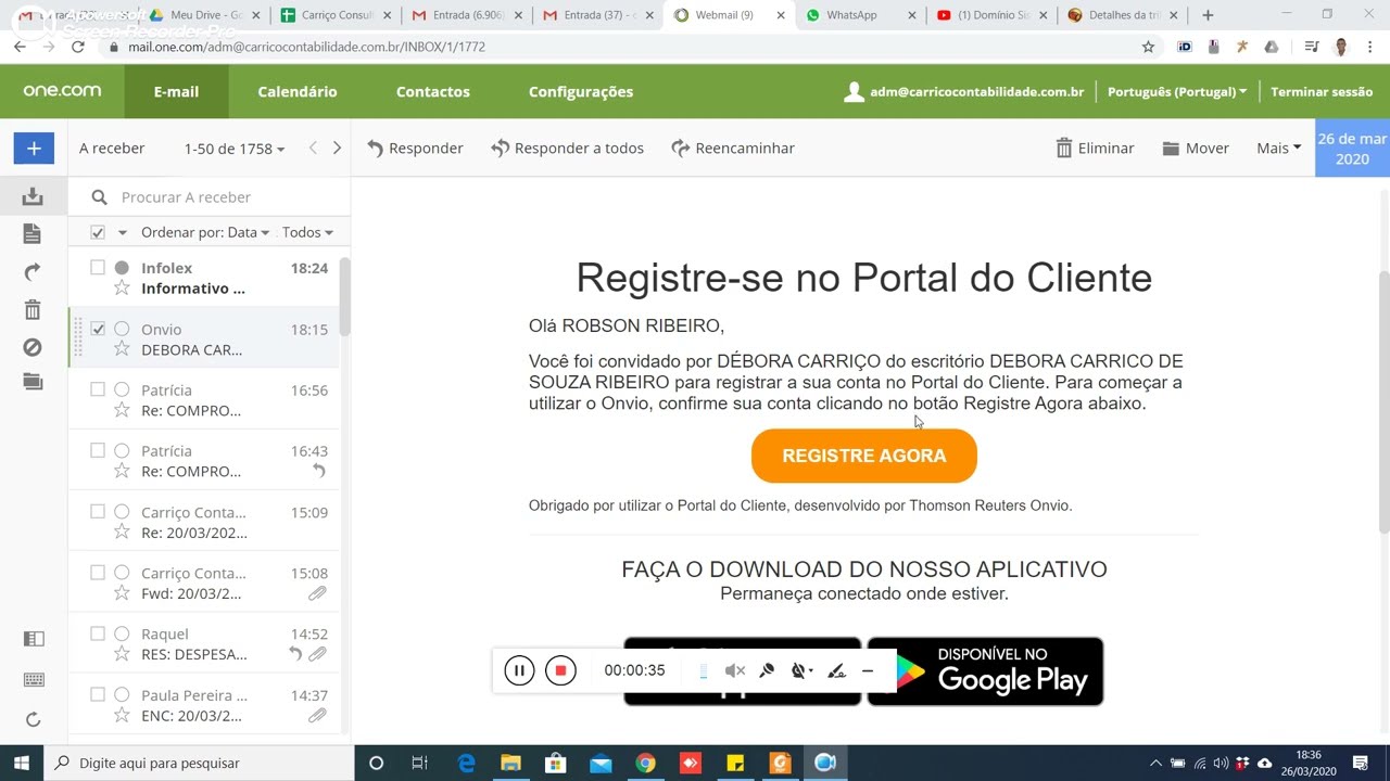 ACESSO AO ONVIO PORTAL DO CLIENTE
