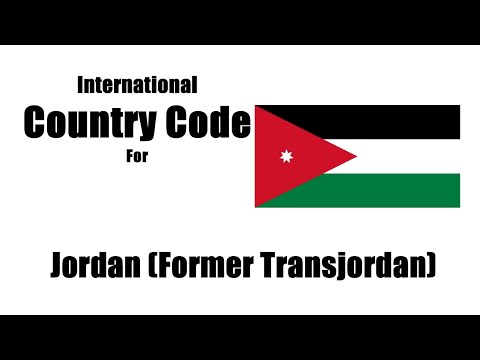 How do i dial Jordan Country code 2 letter?