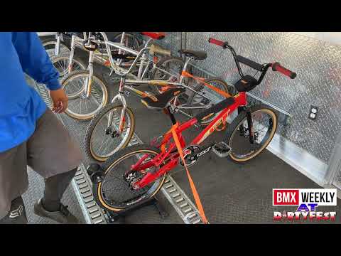 Checking out an impressive collection of GT BMX Race Bikes from the 90s.