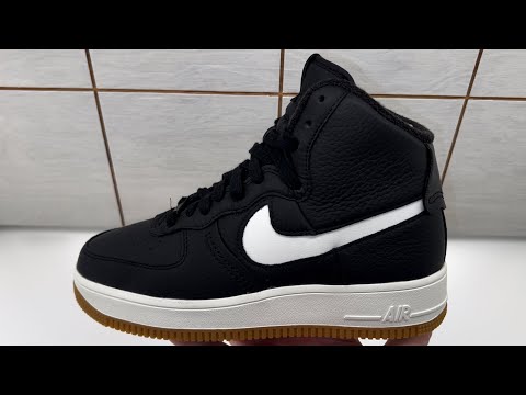 Nike Air Force 1 High Sculpt Black Sail Gum Womens Shoes