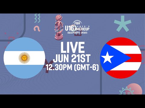 LIVE - Argentina v Puerto Rico | FIBA U16 Women's AmeriCup 2025 | Classification 5-8