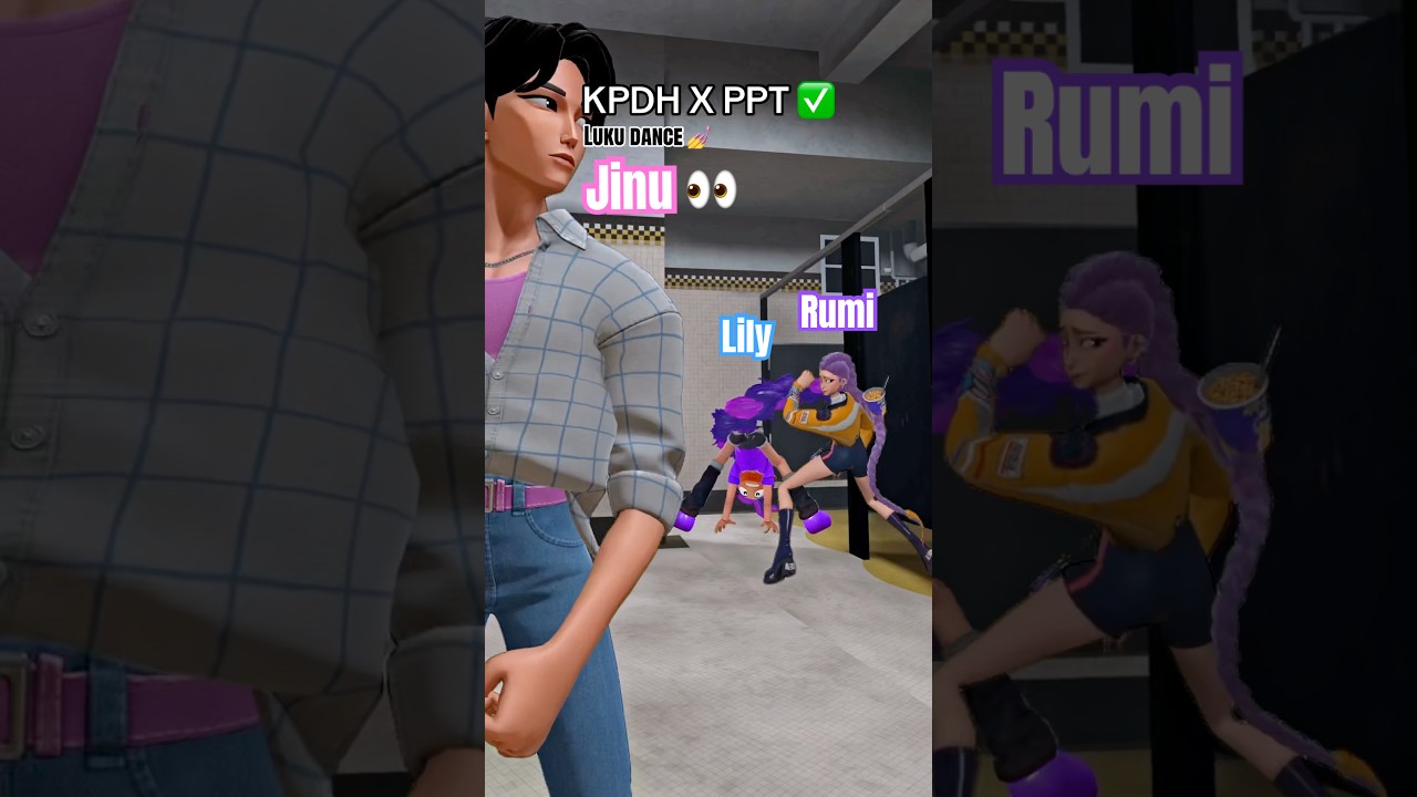 Rumi & Lily PULL up on Jinu (Luku Dance) #kpopdemonhunters #kpdh #poppyplaytime #vrchat #fyp