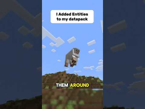 I Added Entities to My Gravity Gun Datapack #minecraft #datapack