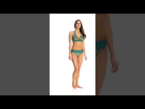 Prana Women's Fleur D'Amour Lahari Halter Bikini Top (D/DD-Cup) | SwimOutlet.com