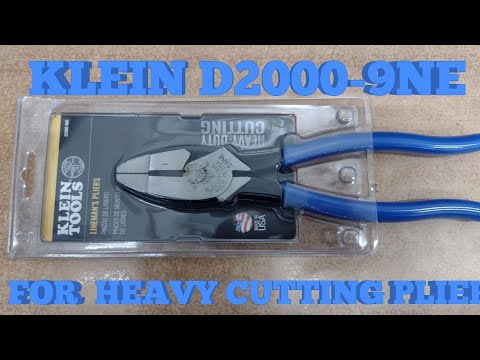 KLEIN D2000-9NE LINEMAN'S PLIER REVIEW.