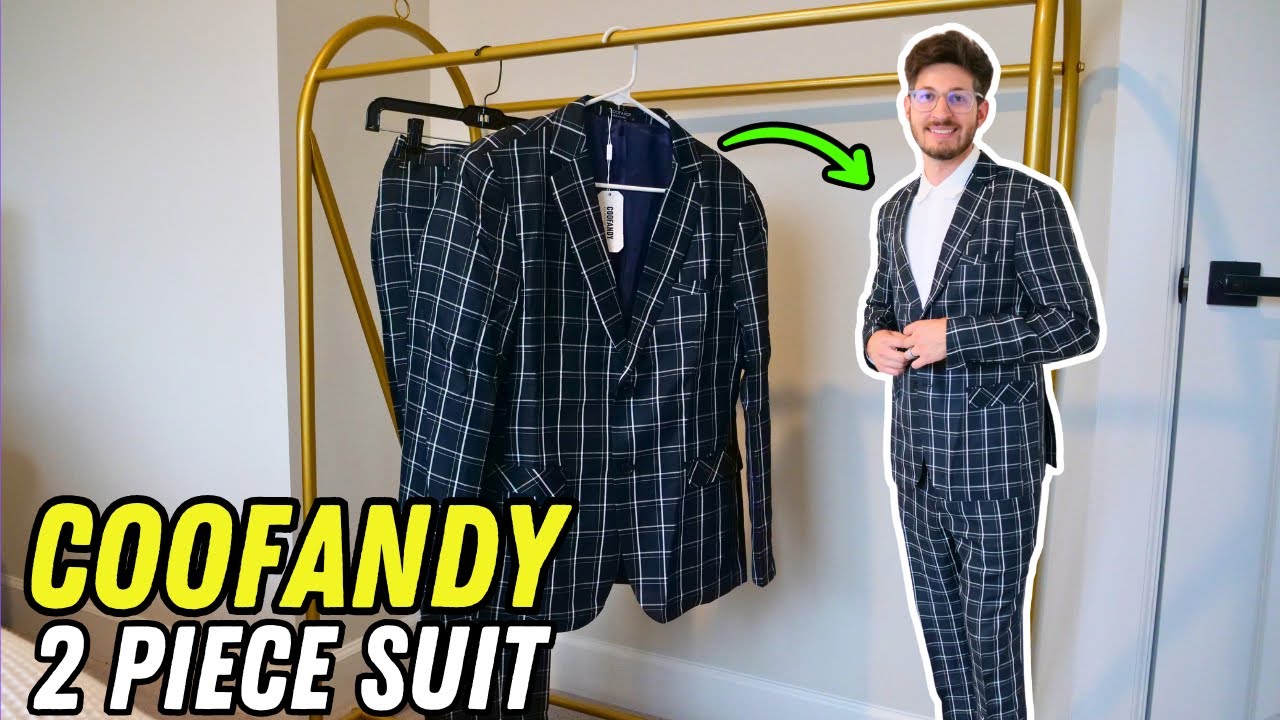 COOFANDY Mens 2 Piece Suit Size Guide and Full Review