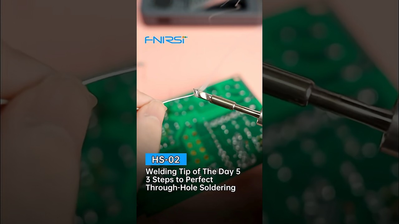 FNIRSI HS-02 | How To Solder Through-Hole Parts in 3 Quick Steps#fnirsi #howto #solderingtips #hs02