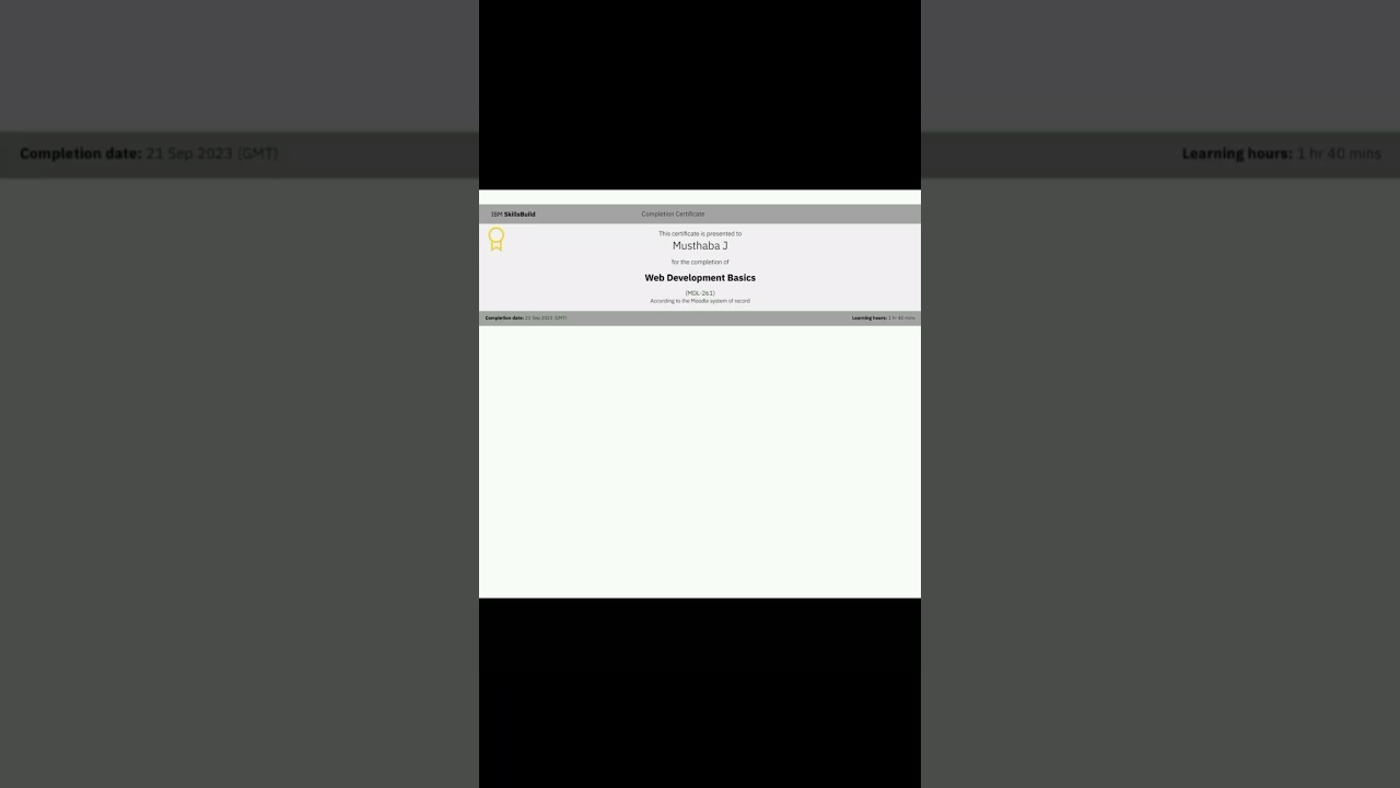 My TCS & IBM Course Certificate 🧡 GitHub Project  Work