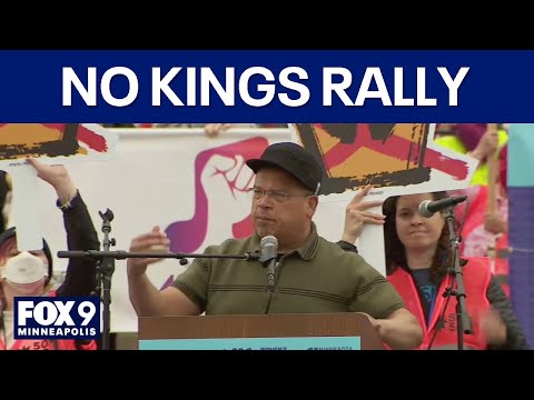 MN Attorney General speaks about Rep. Hortman at No Kings protest