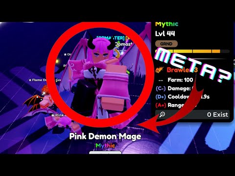 [Showcase] Pink Demon Mage is META in Anime Defenders!!!
