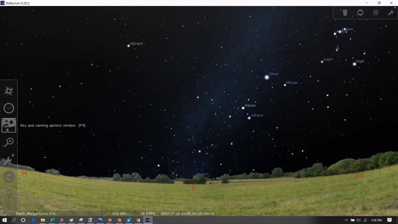 Stellarium Web Version vs Download (20.2)