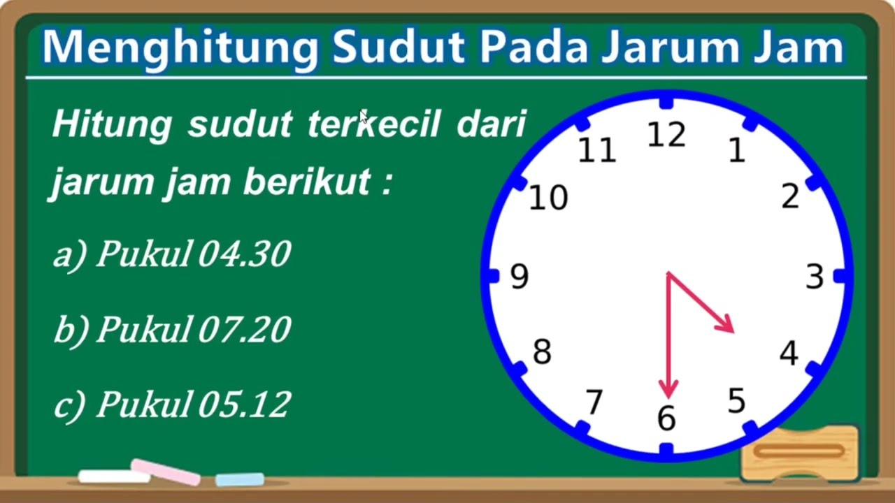 Cara Menghitung Sudut Pada Jarum Jam