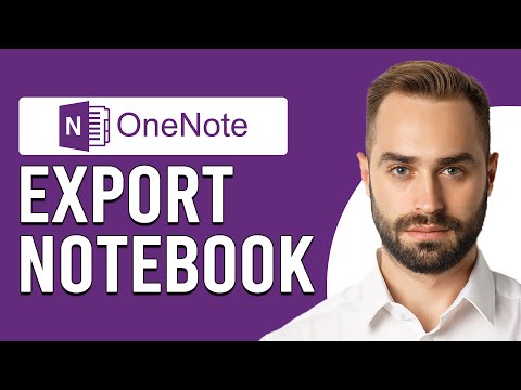 How To Export OneNote Notebook (How To Download OneNote Notebook)