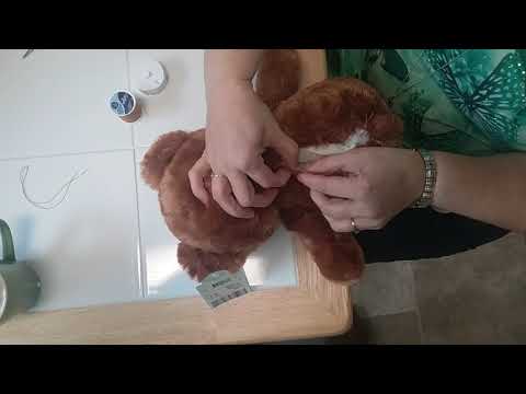 Teddy Bear Surgery - How to put in a voice recorder
