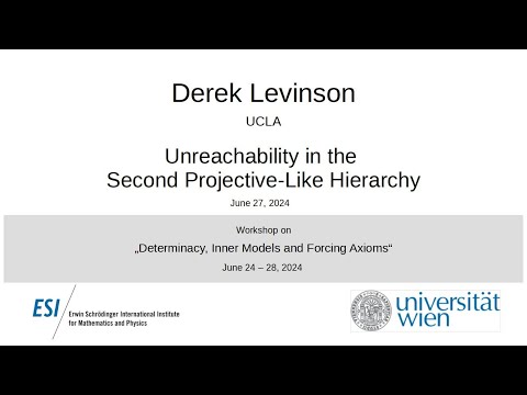Derek Levinson - Unreachability in the Second Projective-Like Hierarchy