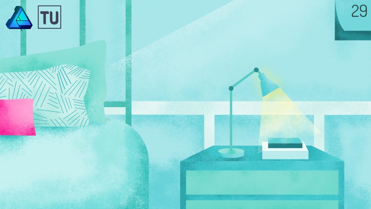 Home Interior Vector Illustration - Affinity Designer