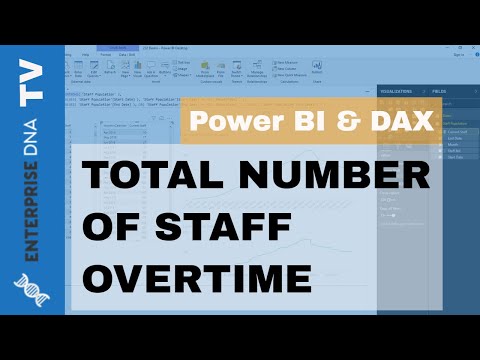 Total Number Of Staff Over Time - Power BI Insights