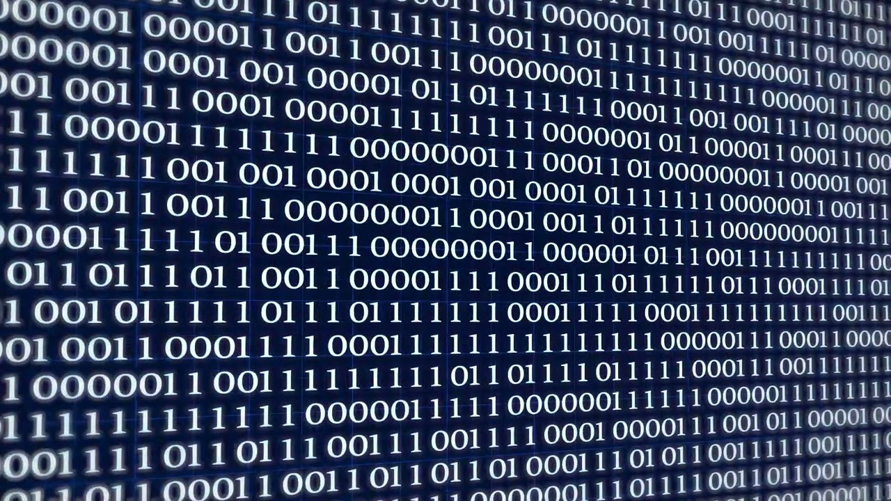 Digital Tech Background | Digital Binary code  |Free Motion Graphic Loop for Editors & Animators
